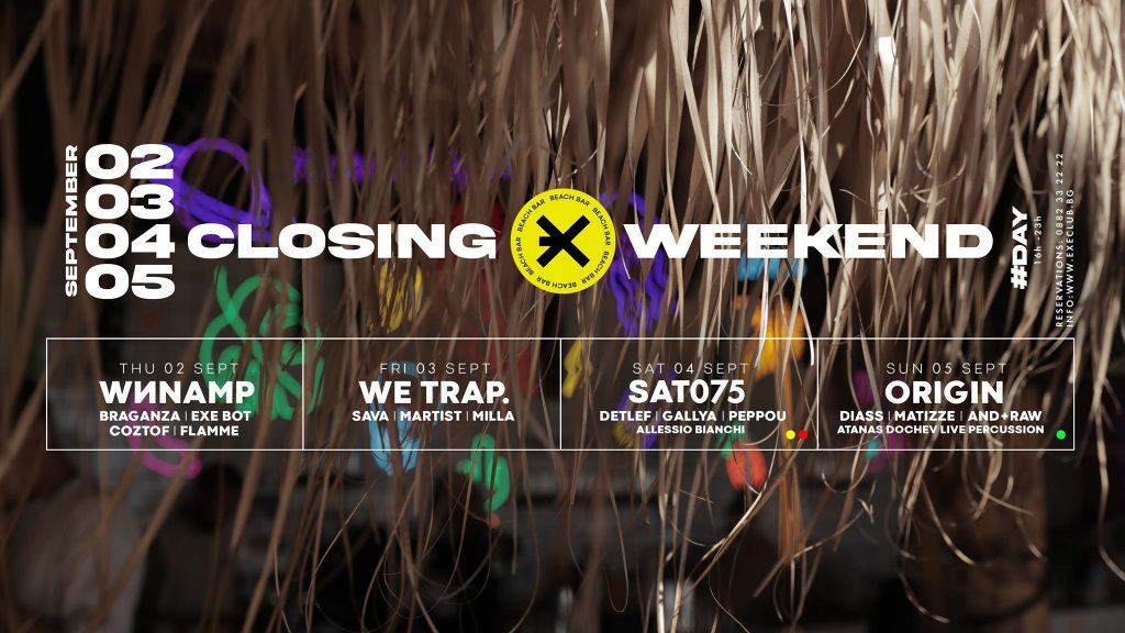 SEASON CLOSING at EXE BEACH BAR - EXE Club