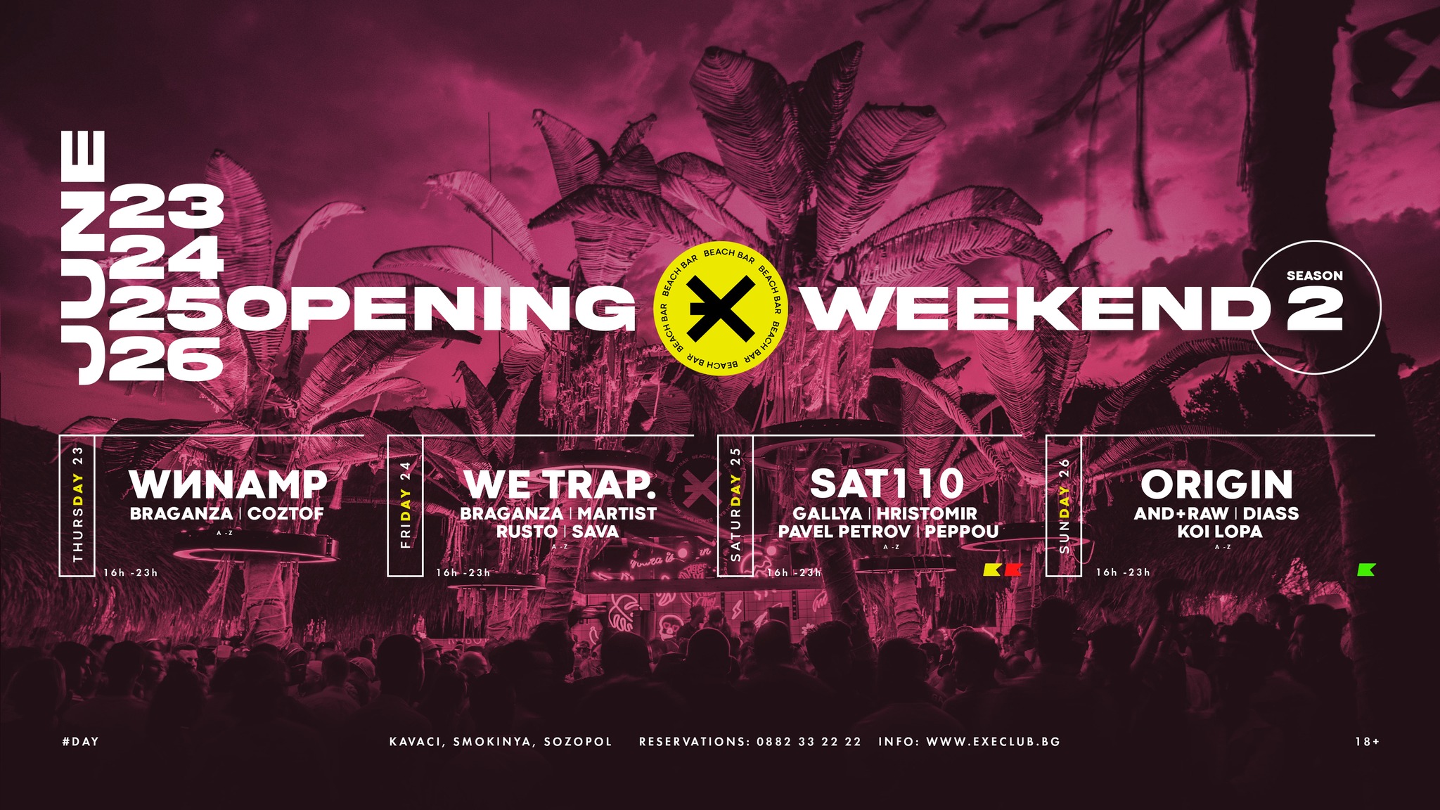 EXE Beach Bar Season II OFFICIAL OPENING #day - EXE Club